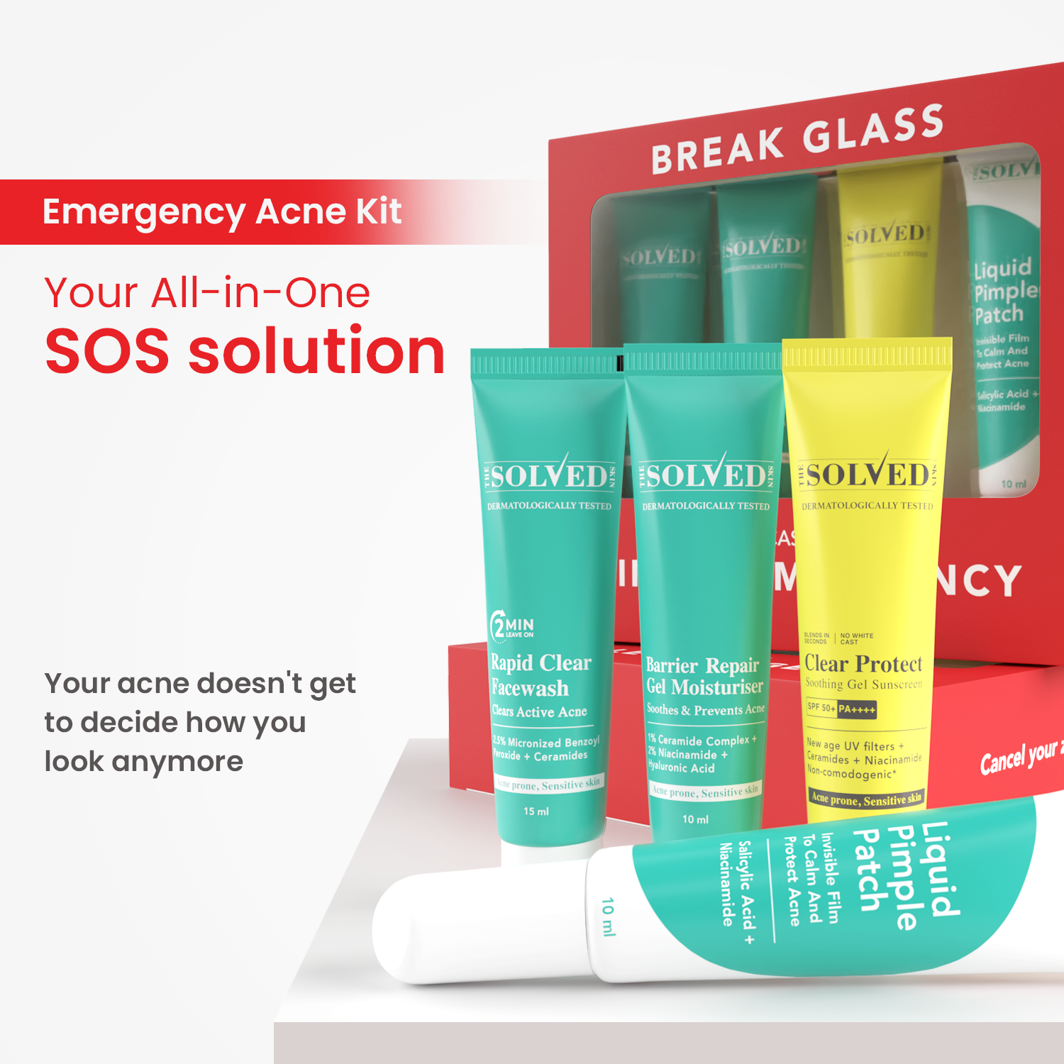 Emergency Acne Kit – The Solved Skin