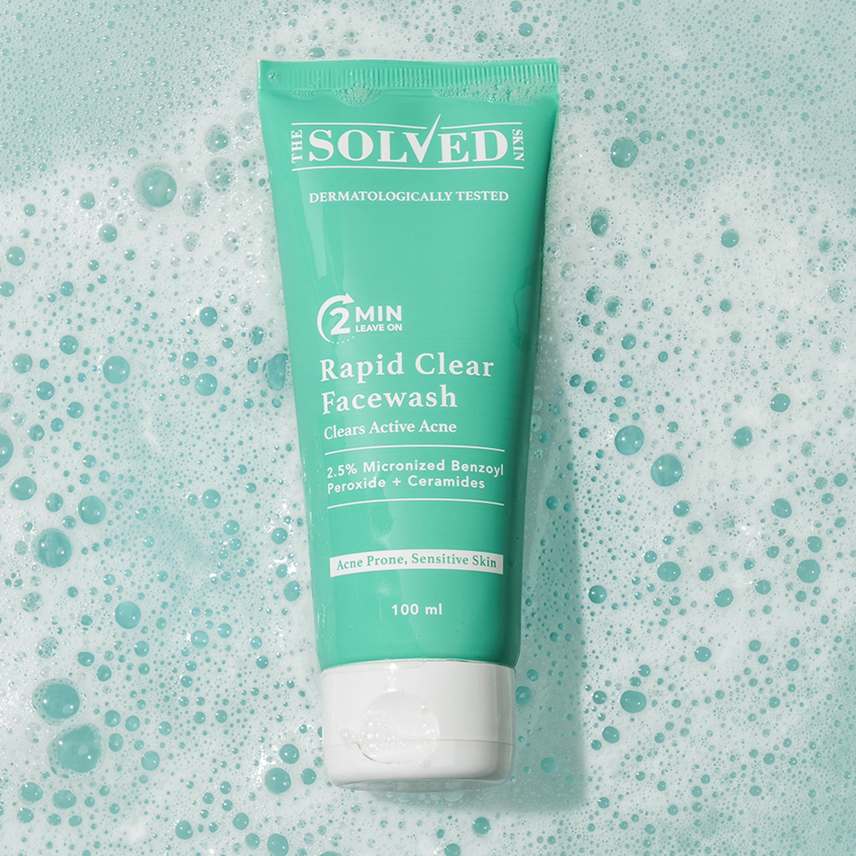 Rapid Clear Facewash: Micronized benzoyl peroxide facewash, for visible ...